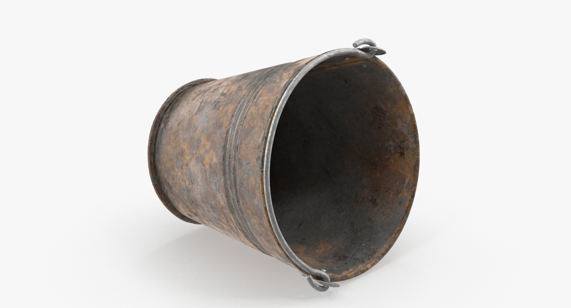 3D Model Buckets Old Metal - TurboSquid 1388227