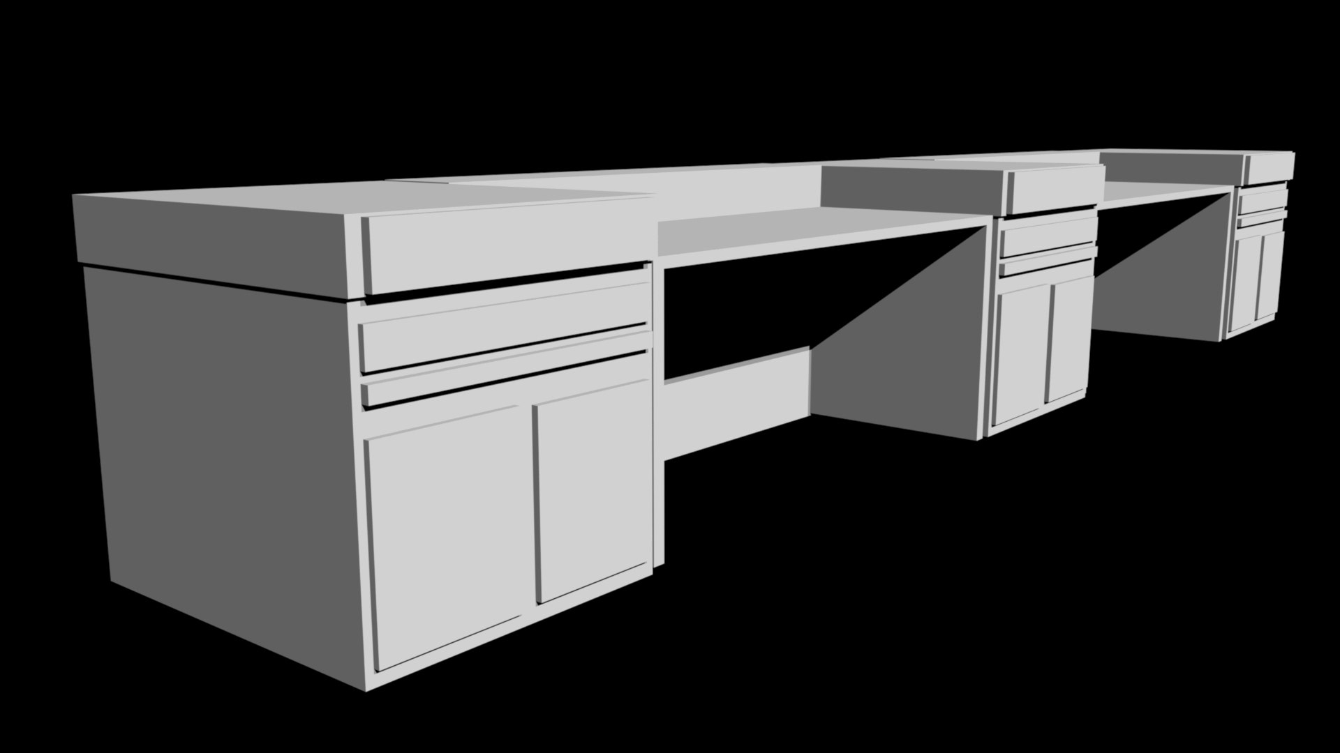 Desk 3D Model - TurboSquid 1276645