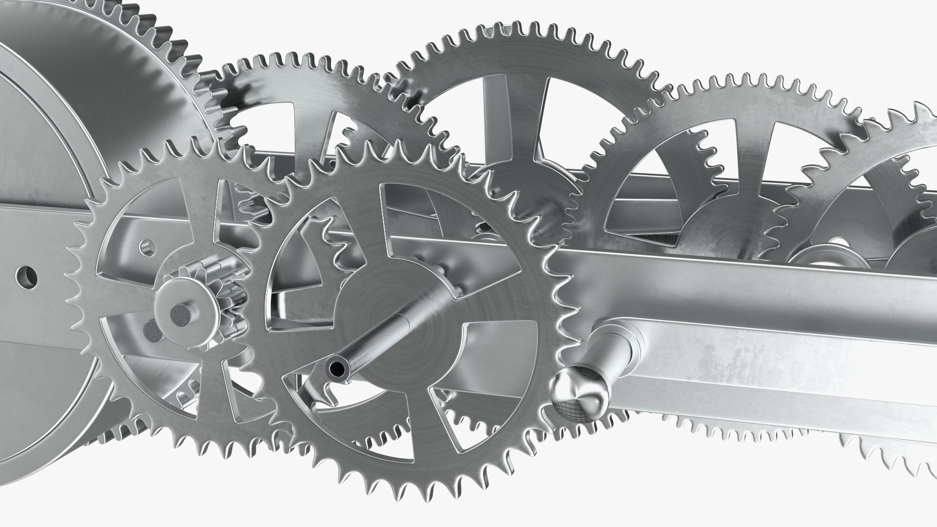 3D Silver Clockwork Gear - TurboSquid 2282952