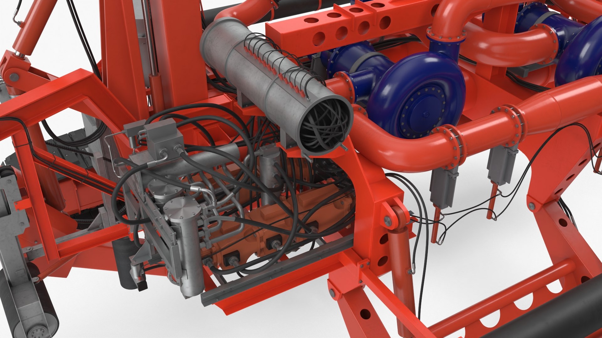 3D Model Subsea Pipeline Trencher - TurboSquid 2310927