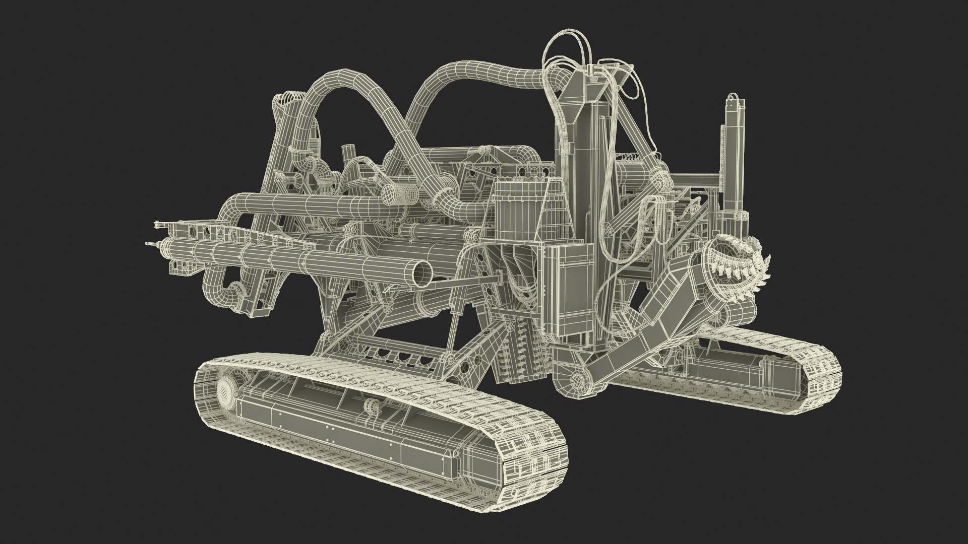 3D Model Subsea Pipeline Trencher - TurboSquid 2310927