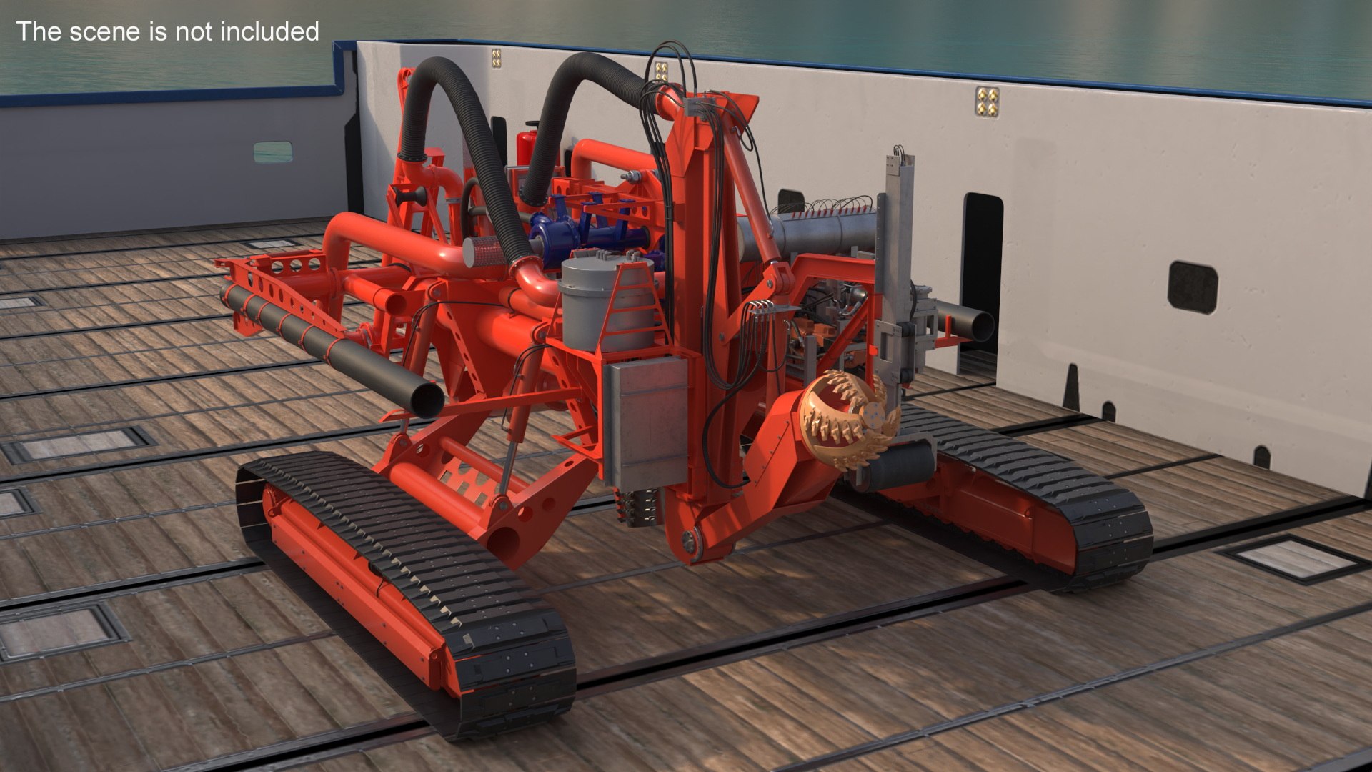 3D Model Subsea Pipeline Trencher - TurboSquid 2310927