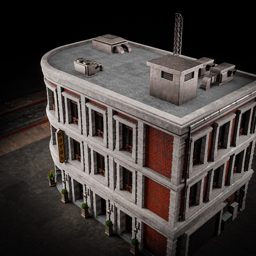 URBAN OLD BUILDING HORROR 10 Model - TurboSquid 2220606