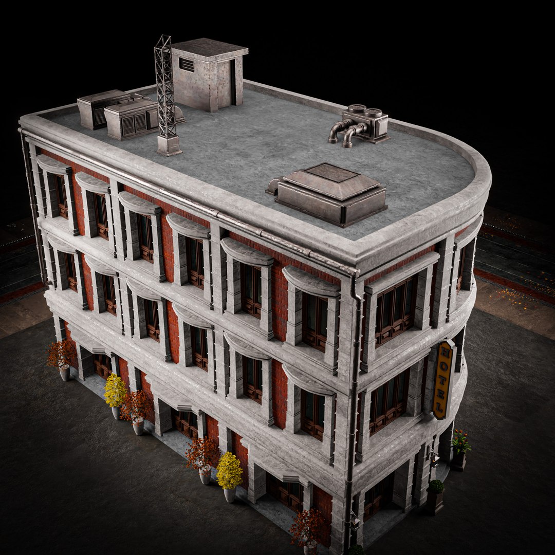 URBAN OLD BUILDING HORROR 10 Model - TurboSquid 2220606