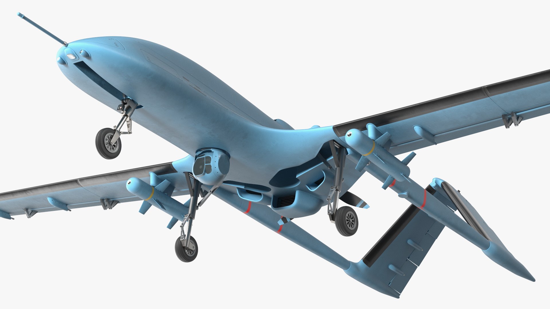 Armed Combat Drone Blue Rigged For Cinema 4D 3D Model - TurboSquid 2279031