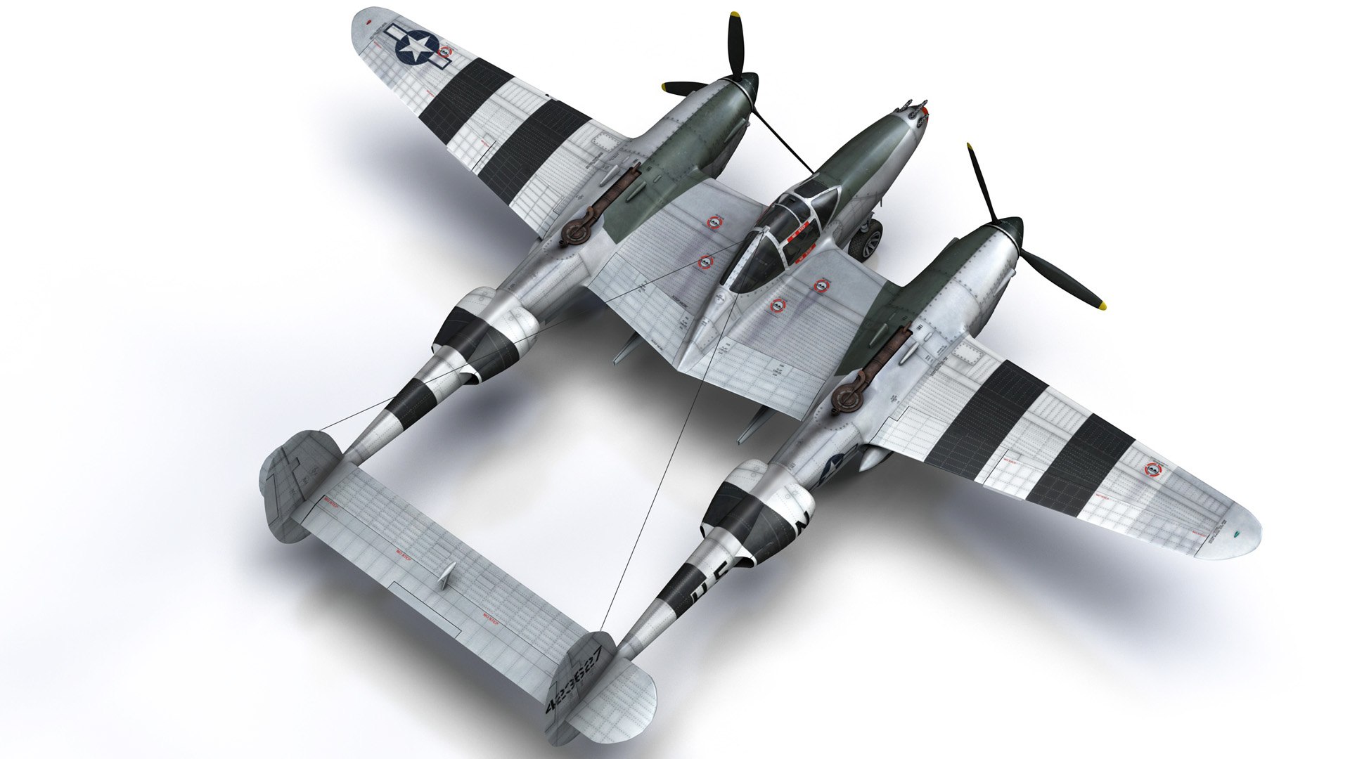 Lockheed Lightning - Kozy 3D Model - TurboSquid 1701474