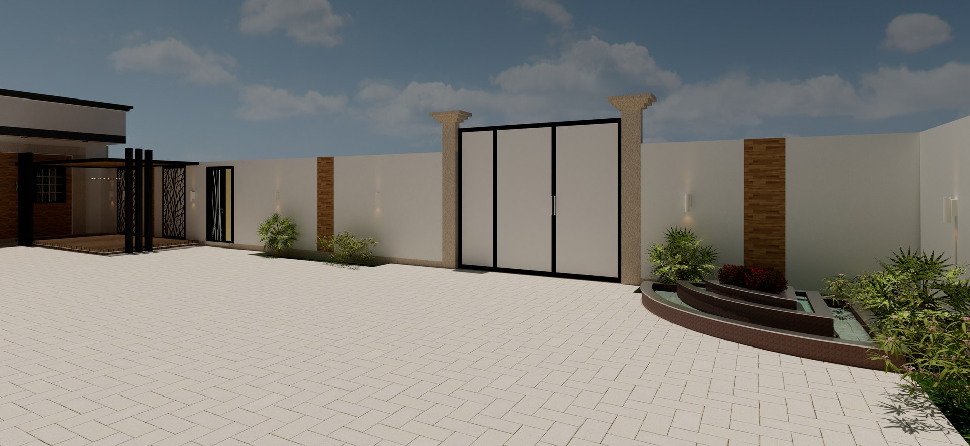 3D Modern Residential Building Facade In KSA - TurboSquid 2050822