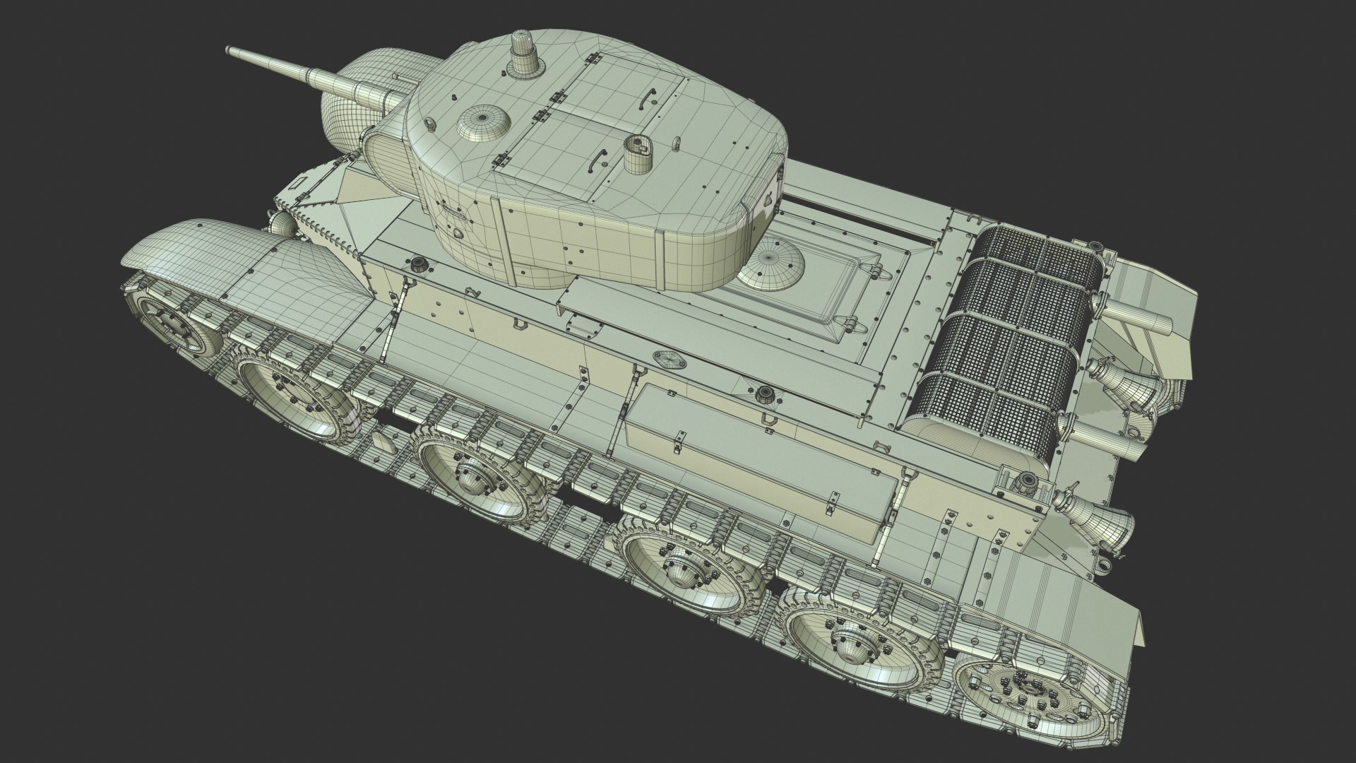 3D Soviet Tank BT-5 Model - TurboSquid 1748724