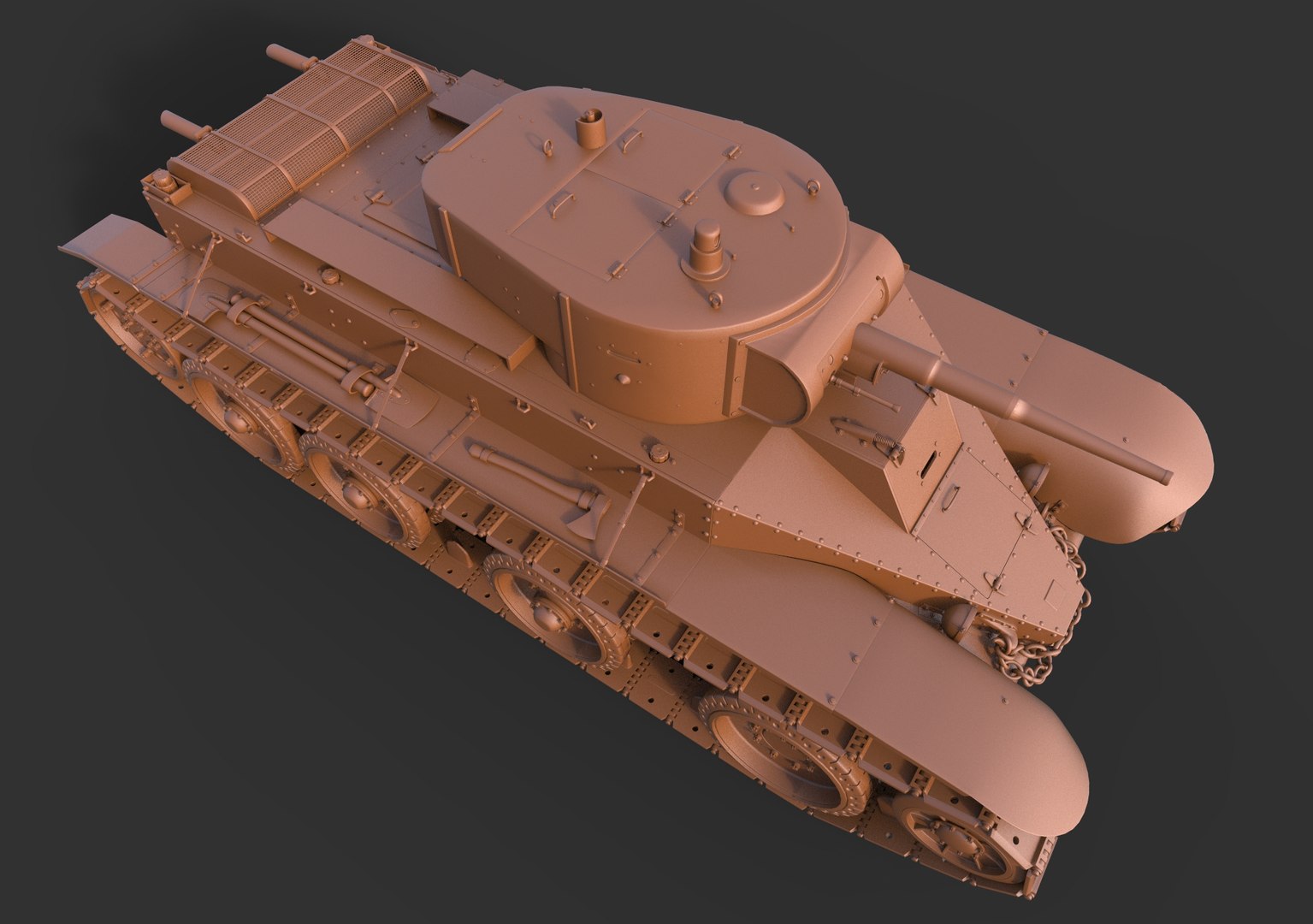 3D Soviet Tank BT-5 Model - TurboSquid 1748724