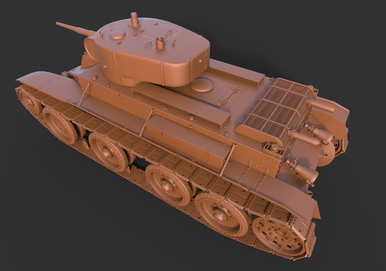 3D Soviet Tank BT-5 Model - TurboSquid 1748724