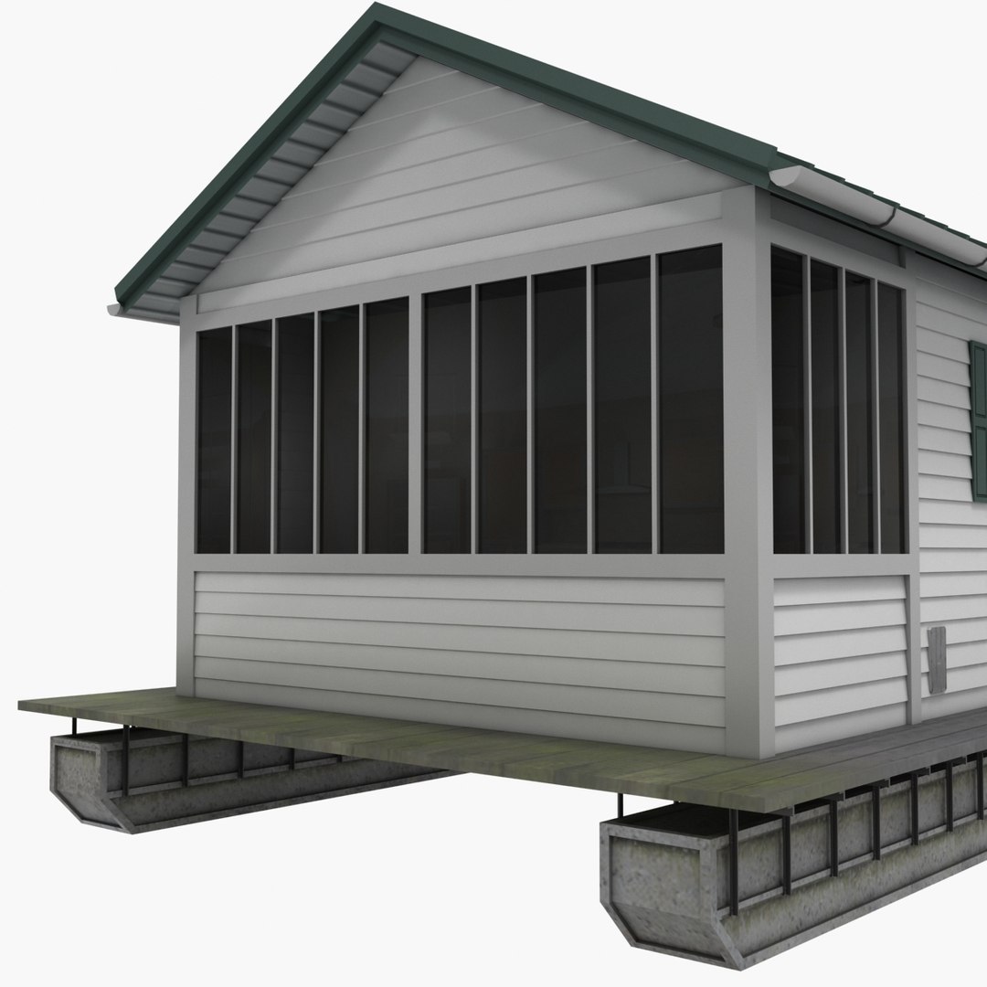 3d model house boat