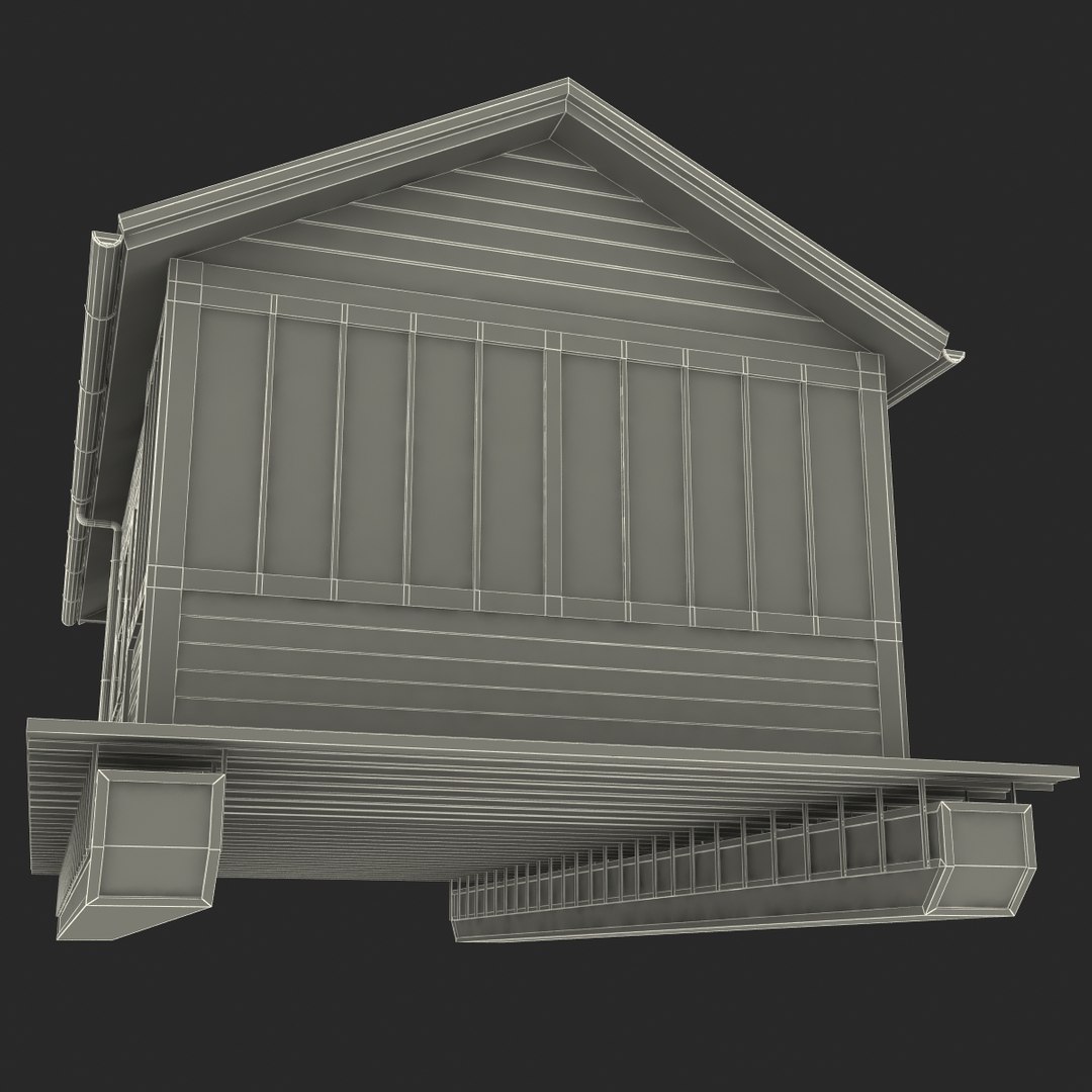 3d model house boat