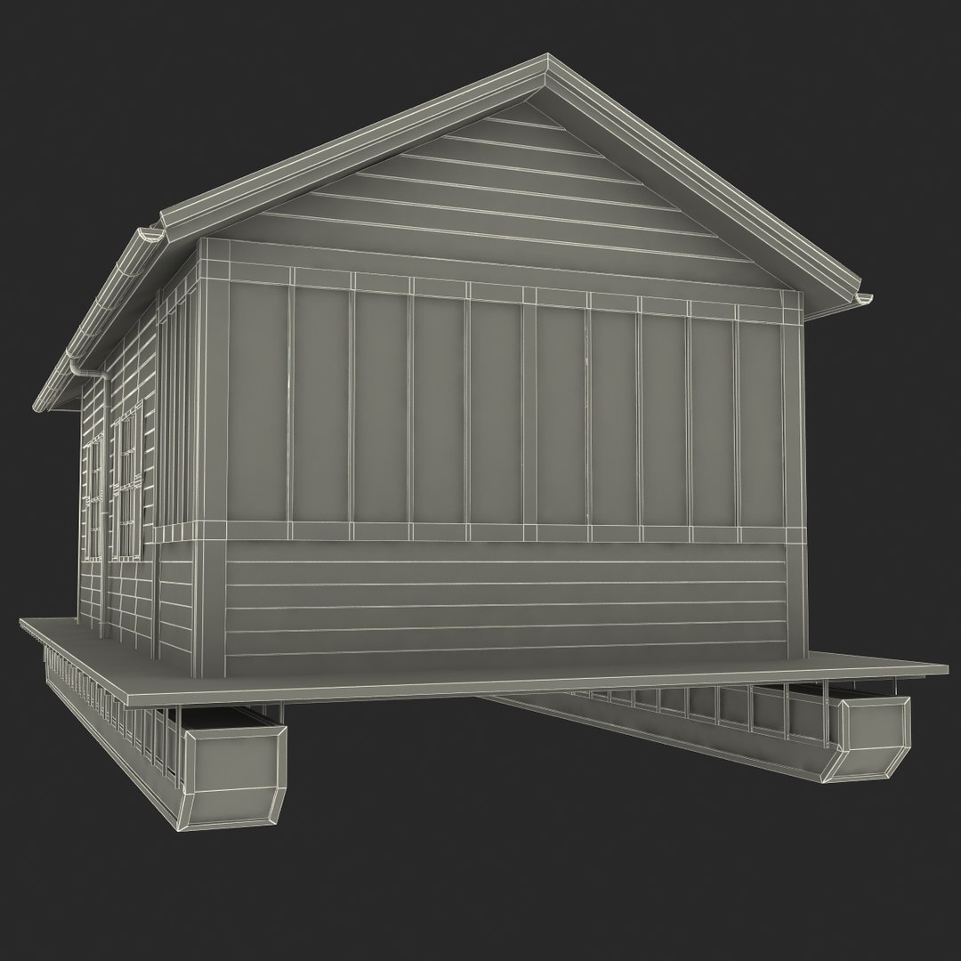 3d model house boat