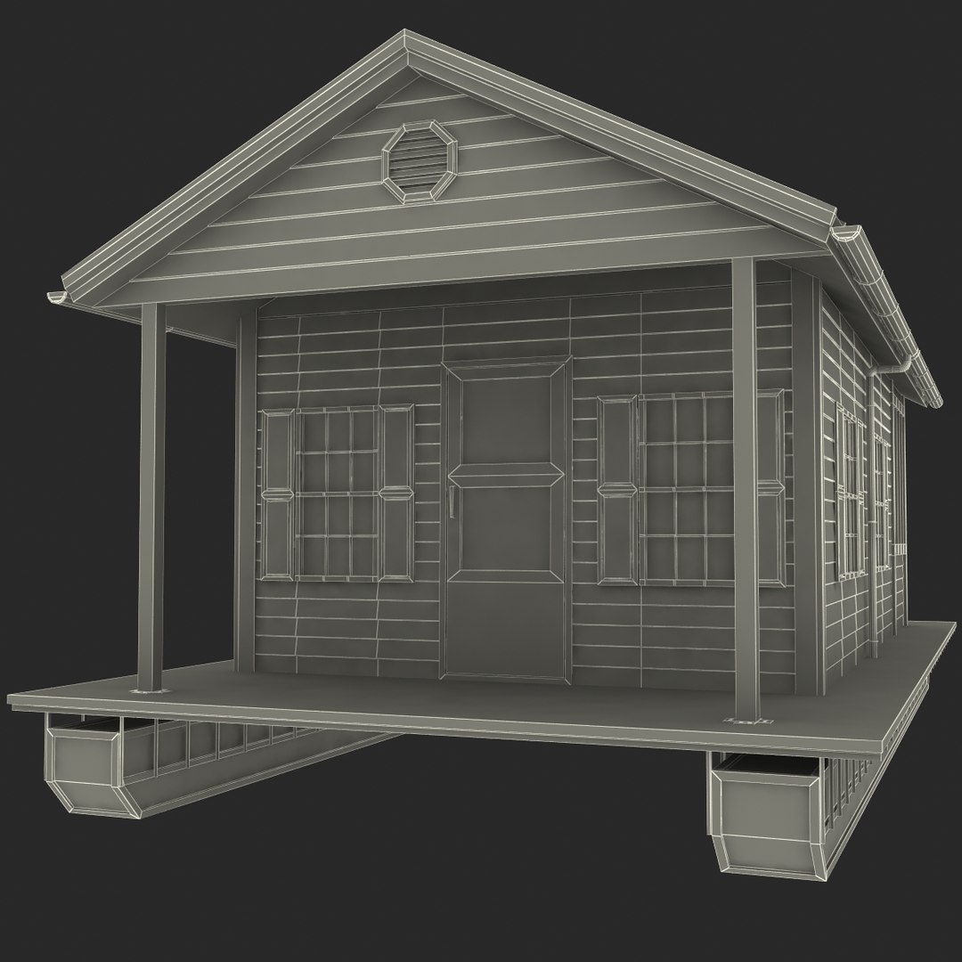 3d model house boat