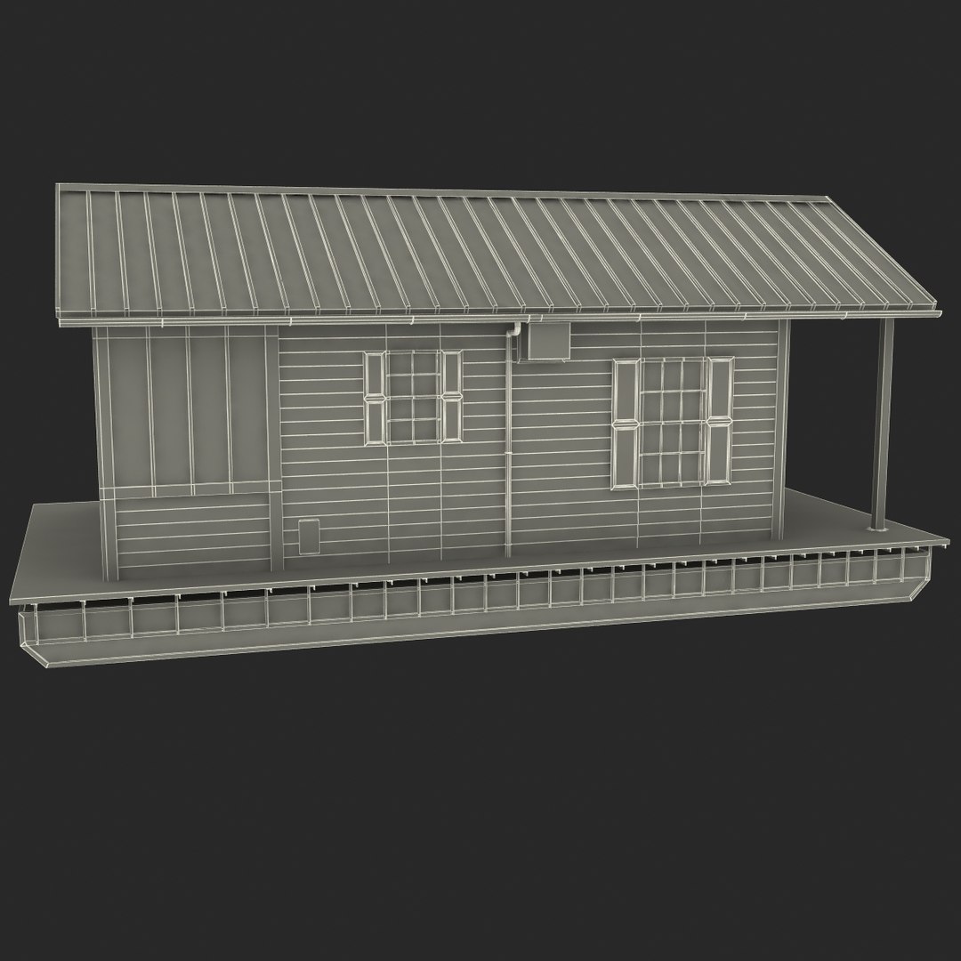 3d model house boat