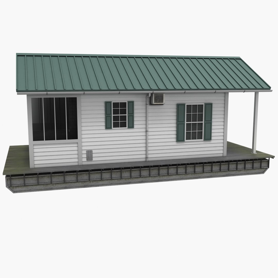 3d model house boat