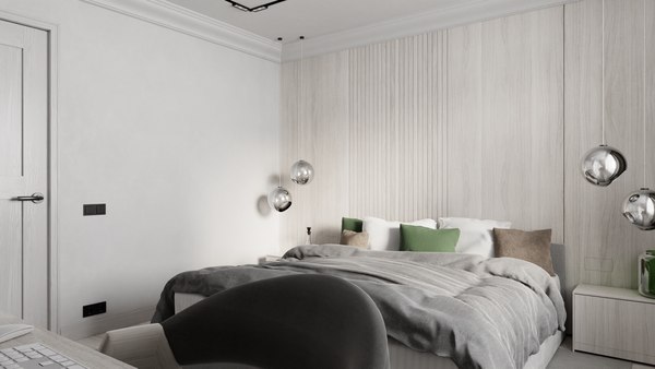 modelo 3d Interior de dormitorio moderno - TurboSquid 1751674