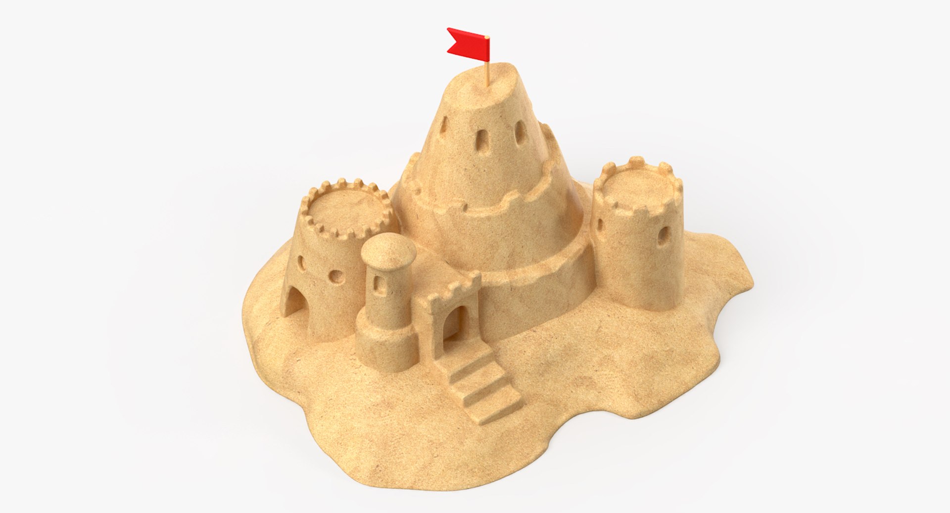Sand Castle 3D Model - TurboSquid 1344950