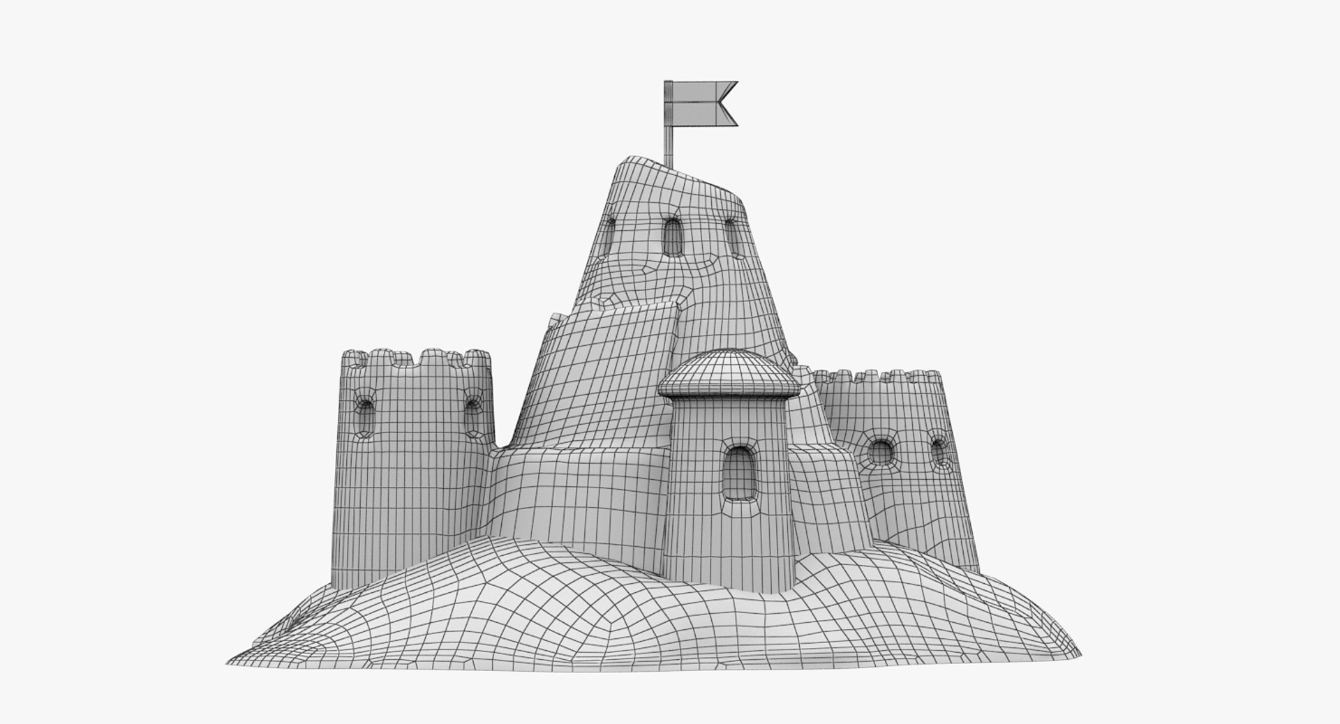 Sand Castle 3D Model - TurboSquid 1344950