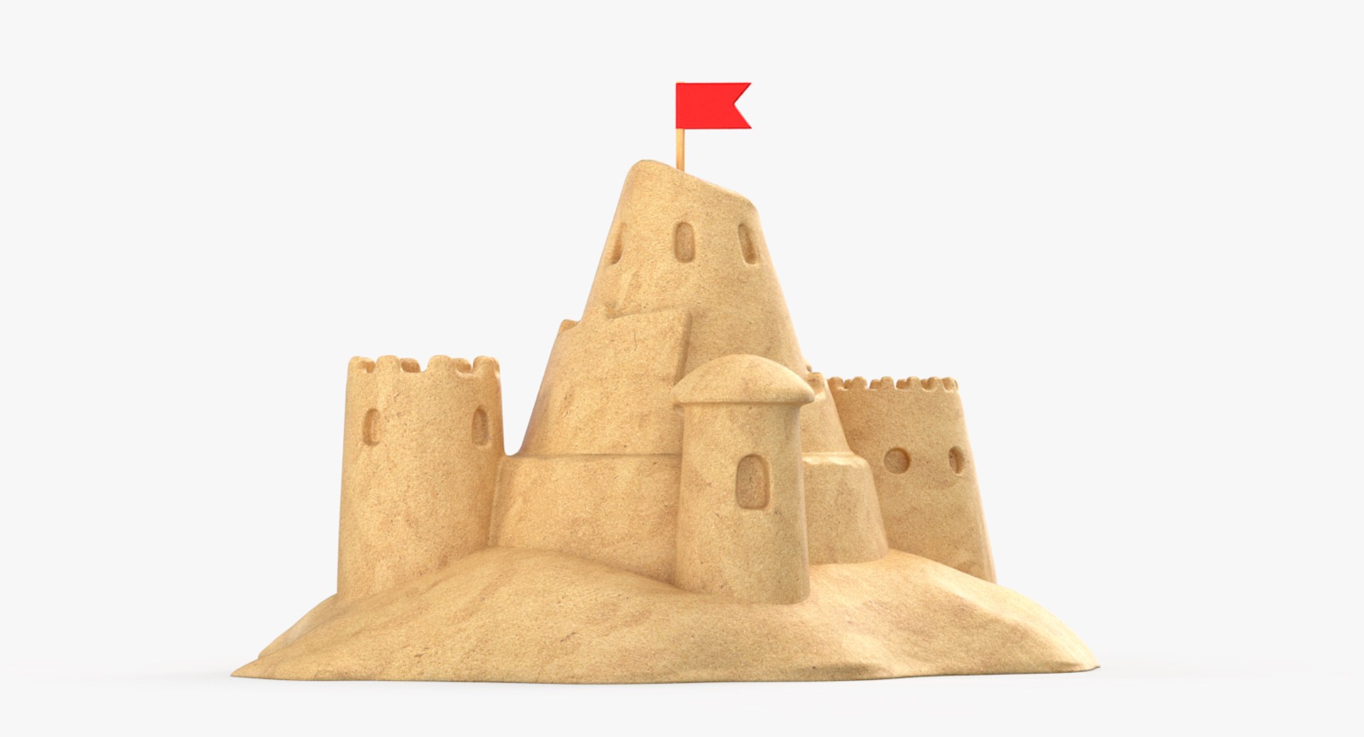 Sand Castle 3D Model - TurboSquid 1344950