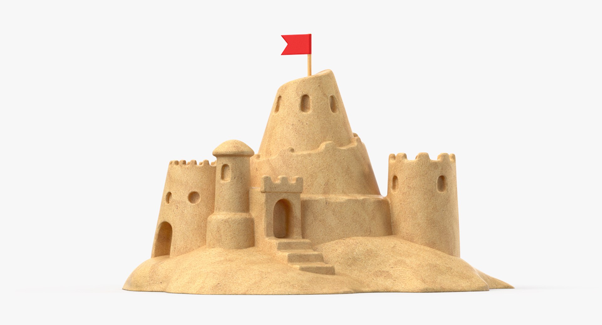 Sand Castle 3D Model - TurboSquid 1344950