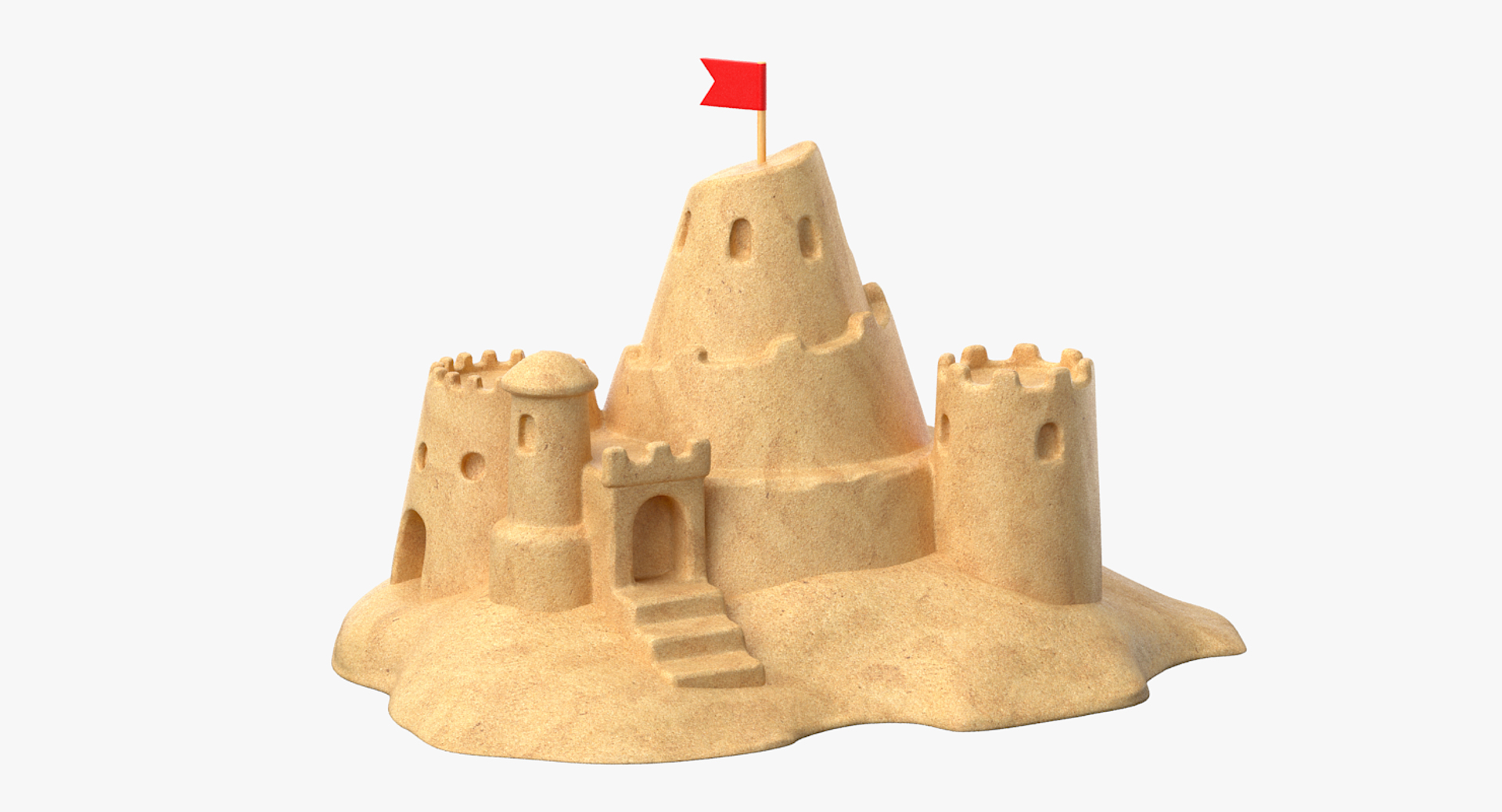 Sand Castle 3D Model - TurboSquid 1344950