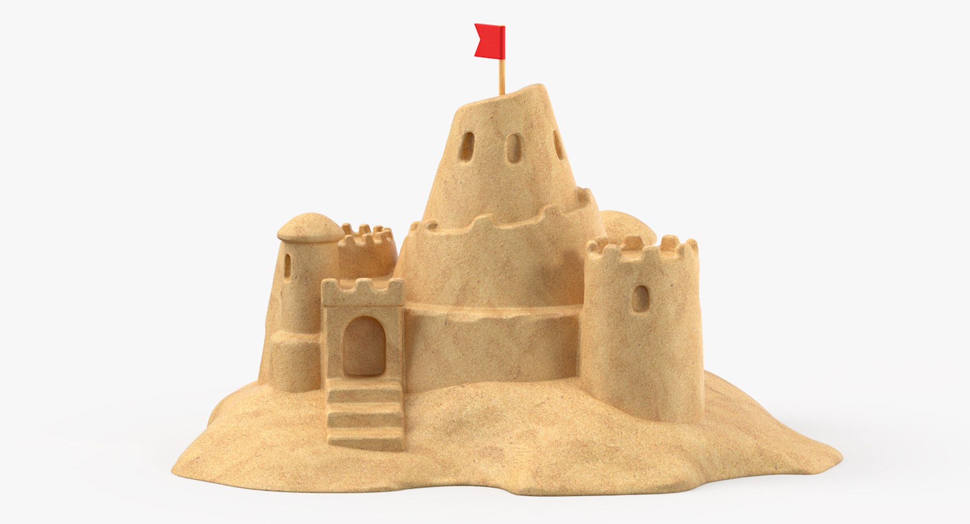 Sand Castle 3D Model - TurboSquid 1344950