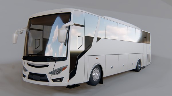 modelo 3d Autobús indonesio Ecoline Rahayu Santosa Free modelo 3D ...