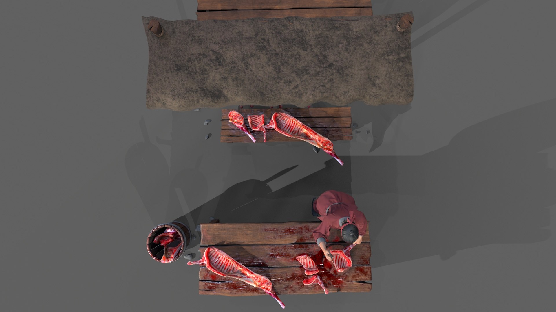 3D Butcher Shop Model - TurboSquid 2238846
