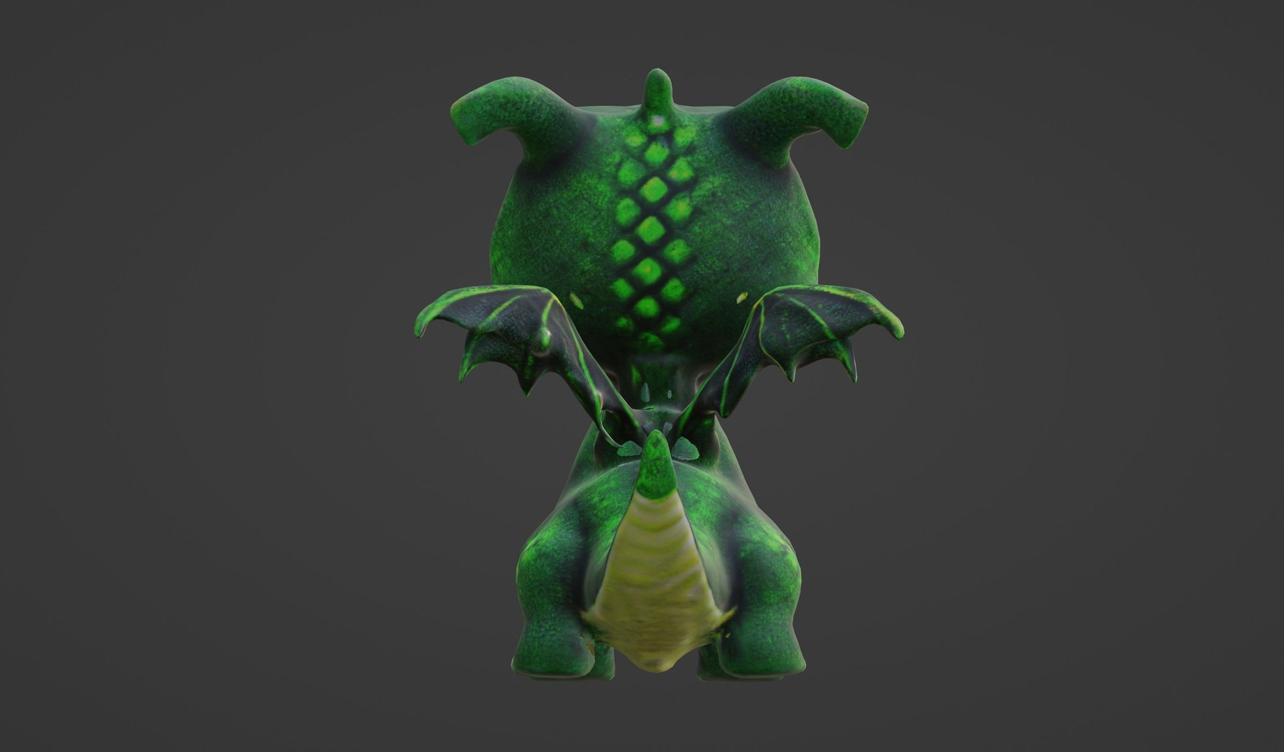 Whimsical Green Dragon - Symbol Of 2024 3D Model - TurboSquid 2174918