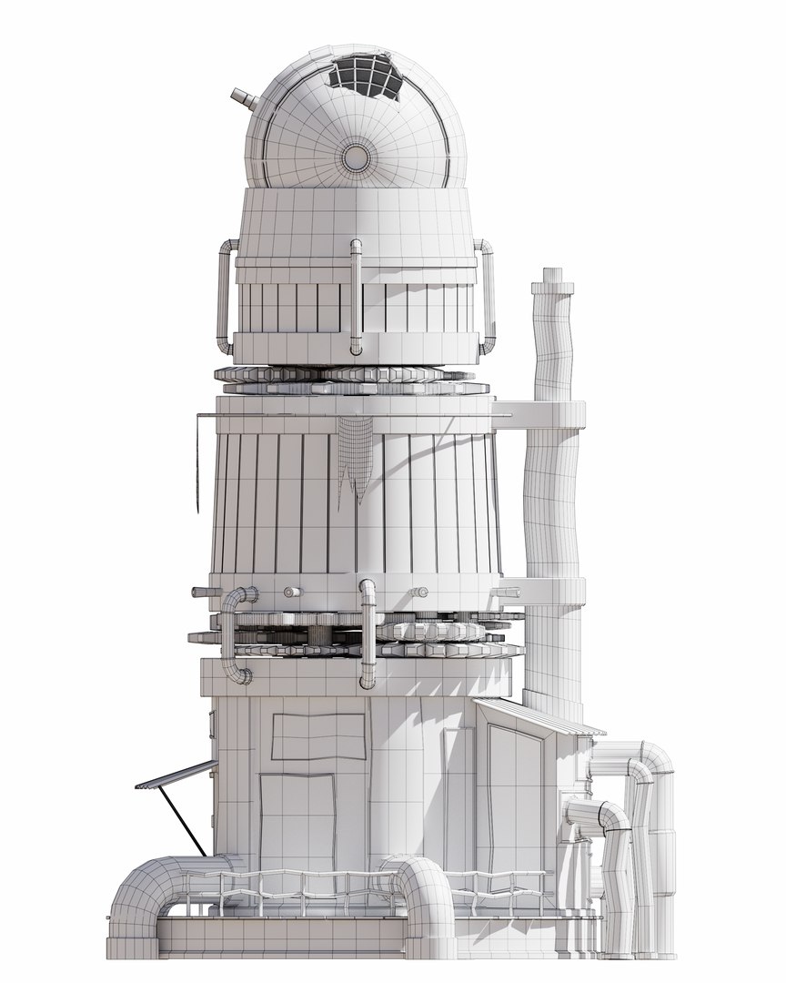 3D post-apocalyptic sci-fi observatory - TurboSquid 1570661