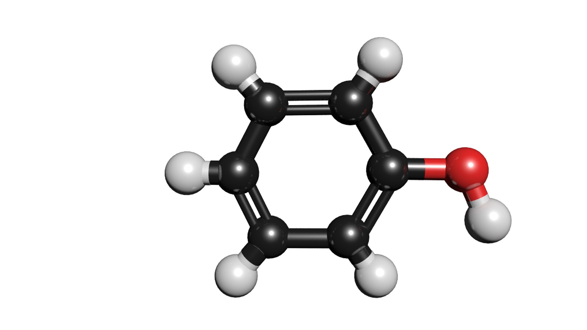 3D Phenol Molecule C6h5oh - TurboSquid 1426437