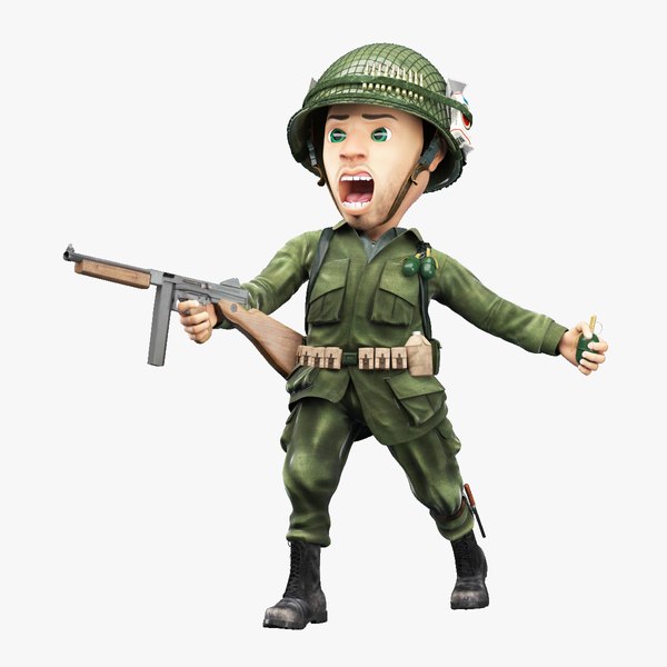 Free 3D Soldier-Cartoon Models | TurboSquid