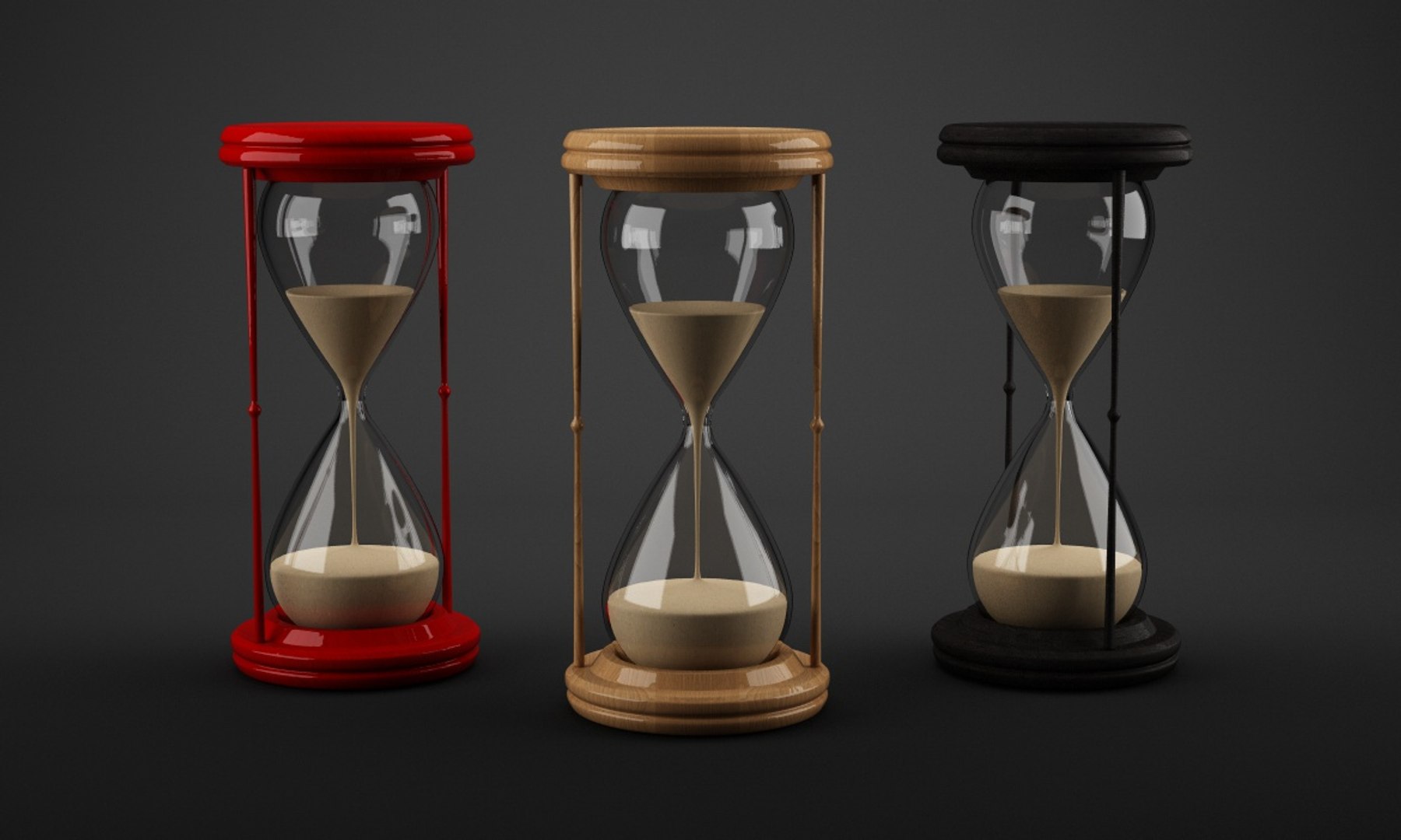 sand timer 3d model