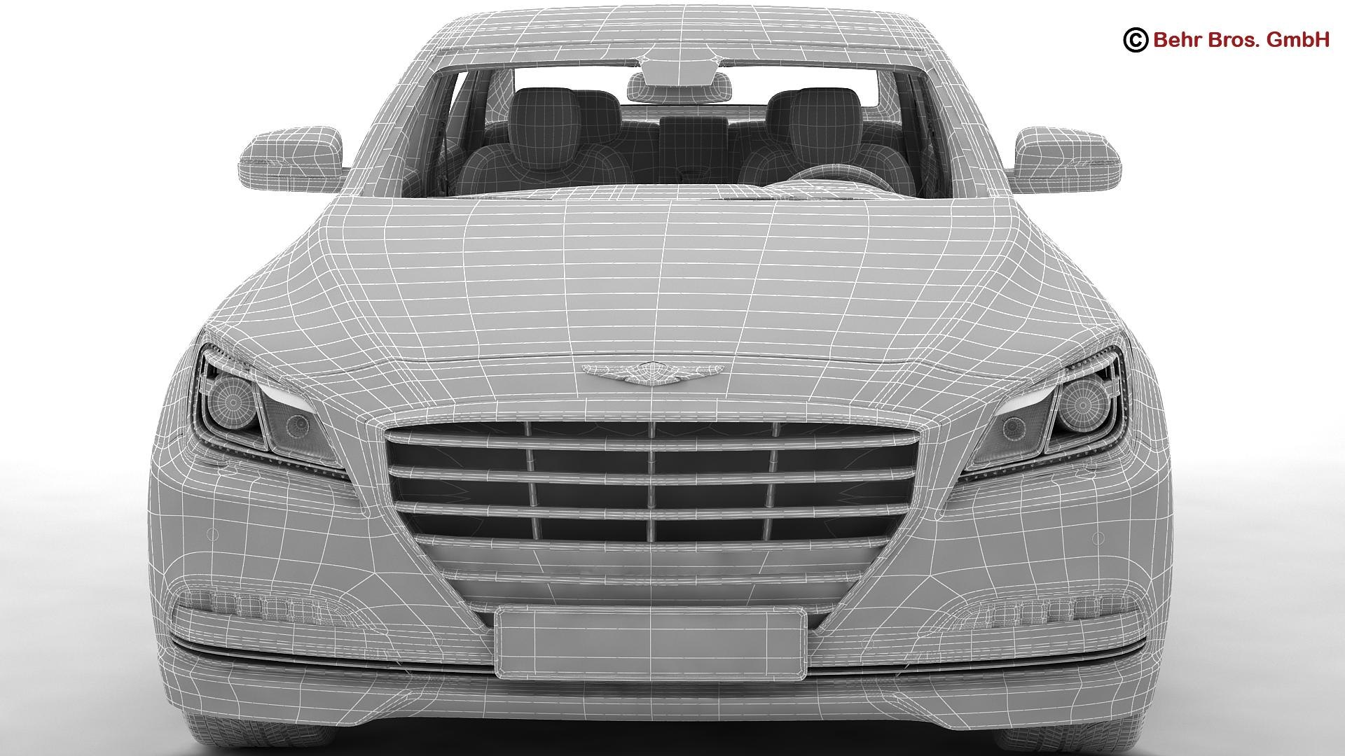 3d hyundai genesis 2015 model
