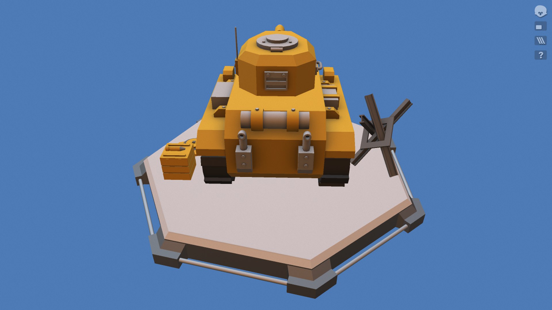 Cartoon Tank 3D Model - TurboSquid 1621826