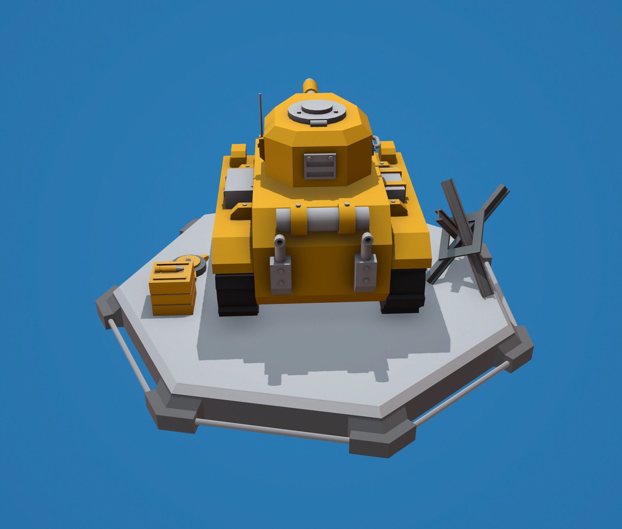 Cartoon Tank 3D Model - TurboSquid 1621826