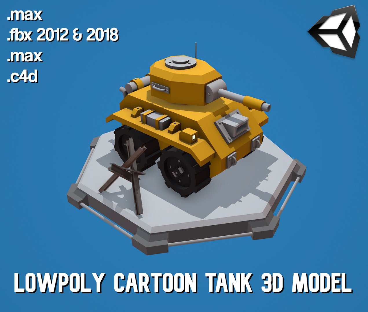 Cartoon Tank 3D Model - TurboSquid 1621826