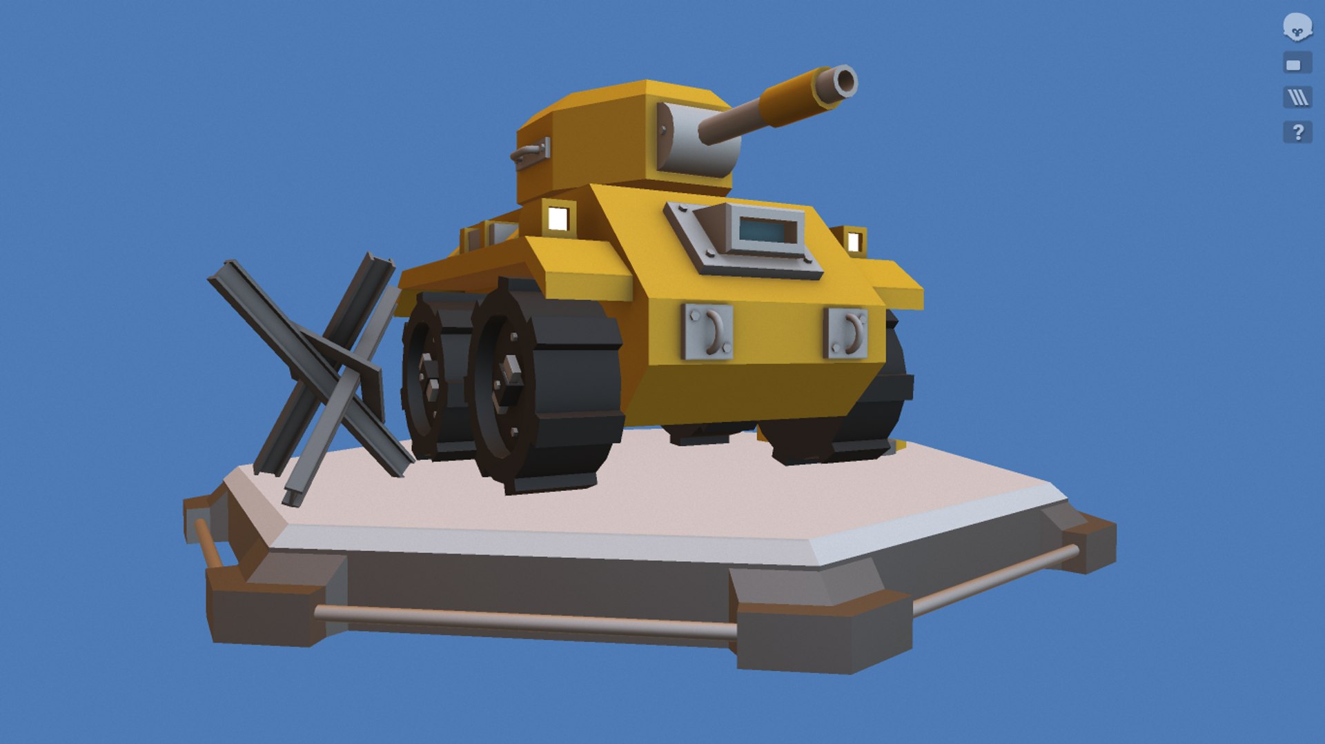 Cartoon Tank 3D Model - TurboSquid 1621826