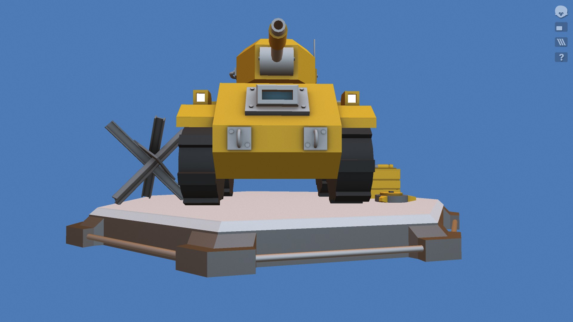 Cartoon Tank 3D Model - TurboSquid 1621826