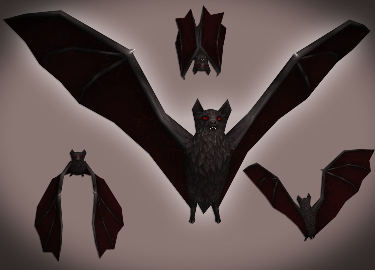 Bats Pack Animations 3d Fbx