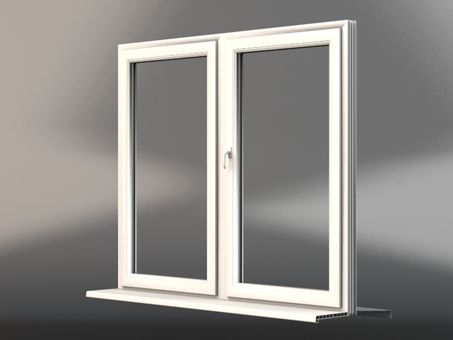 Plastic Windows 3d Model
