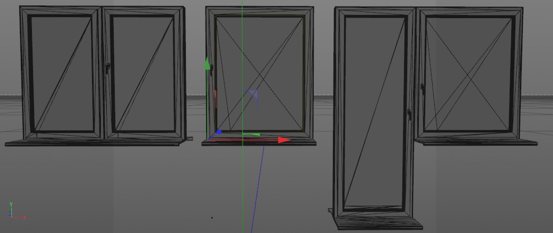 Plastic Windows 3d Model