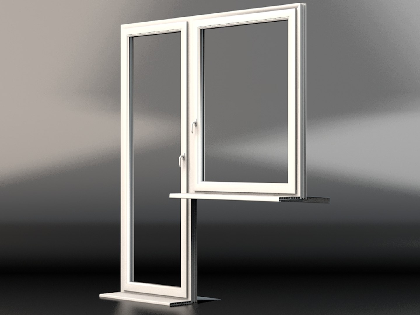 Plastic Windows 3d Model