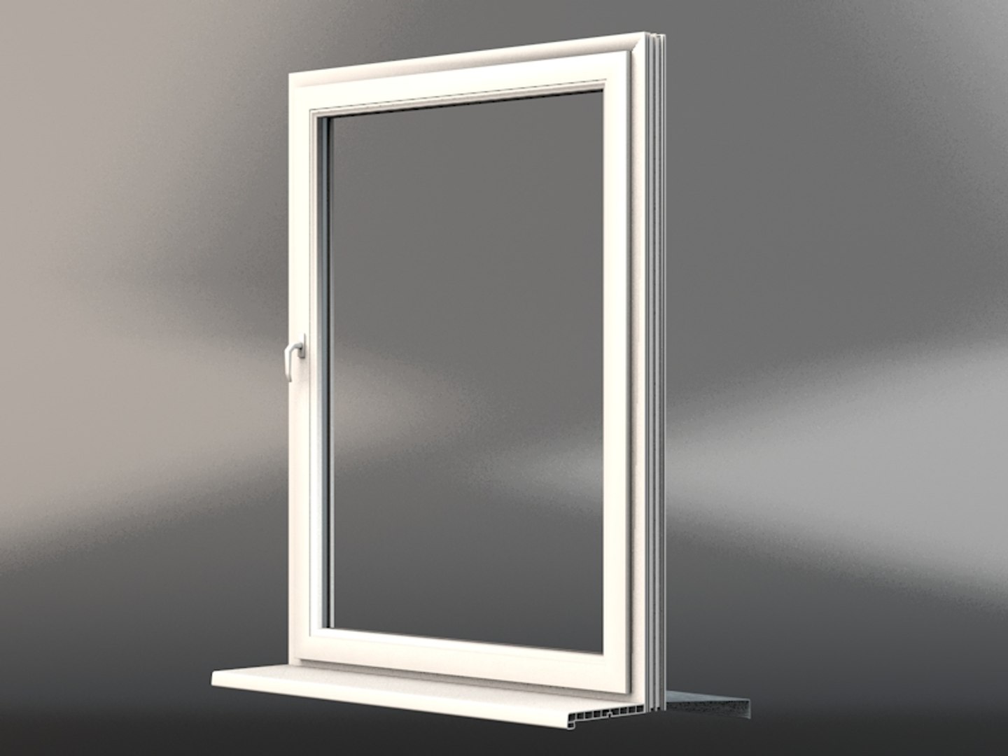 Plastic Windows 3d Model