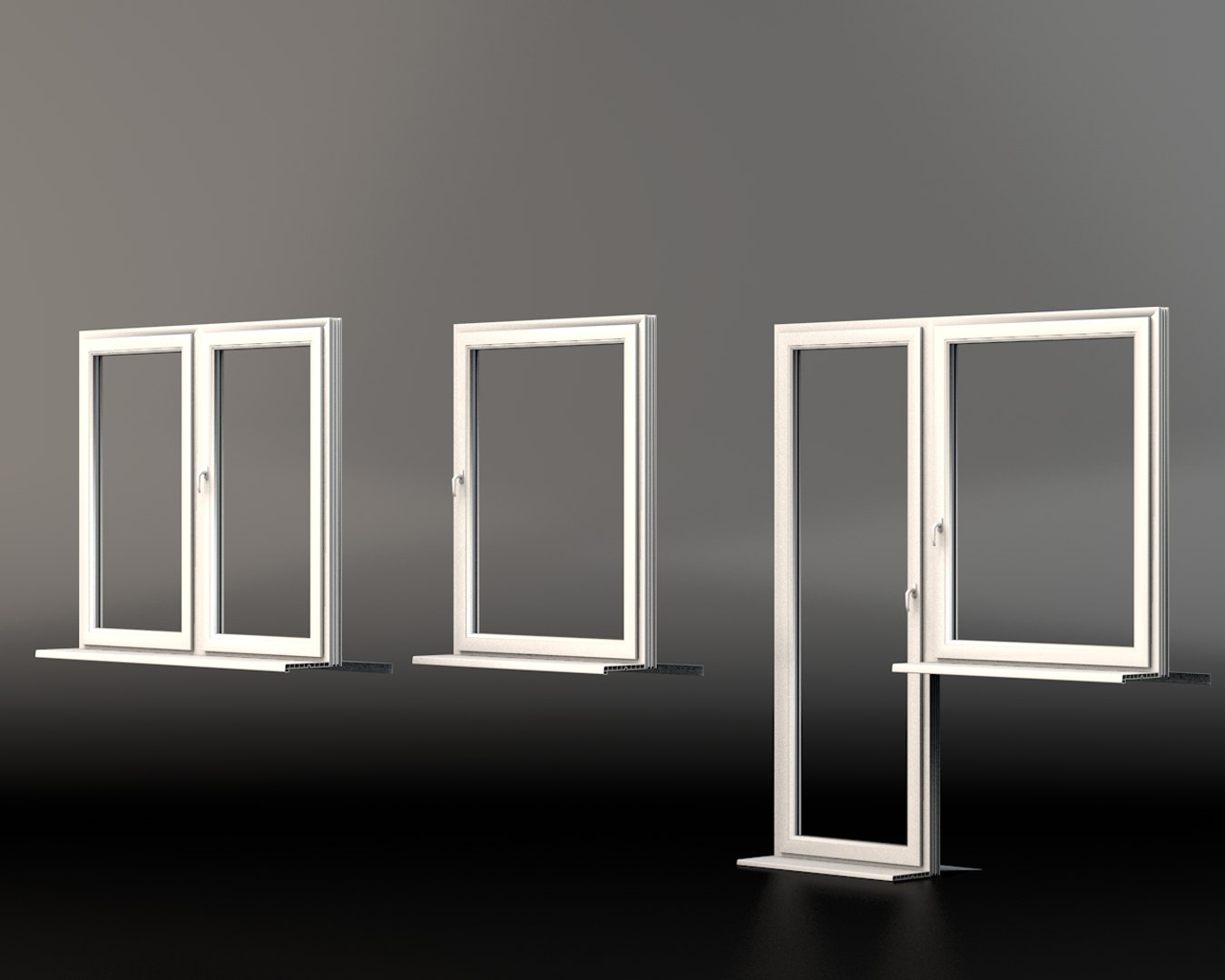Plastic Windows 3d Model