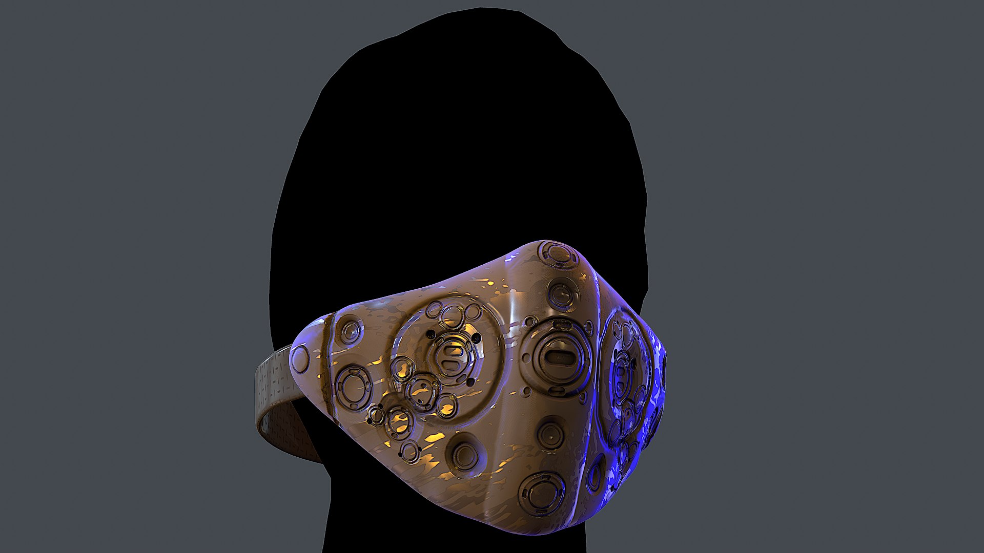 3D model 3D Gas mask respirator scifi futuristic3D模型 - TurboSquid 1937670