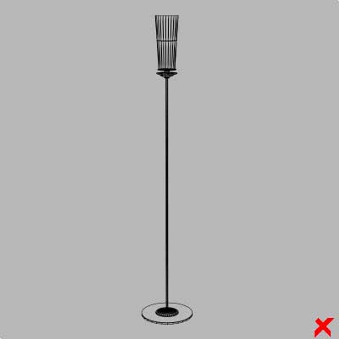 3d lamp standing model