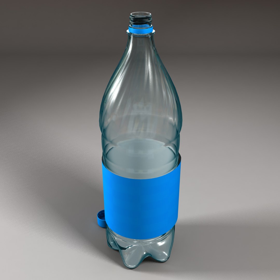 3d model plastic bottle
