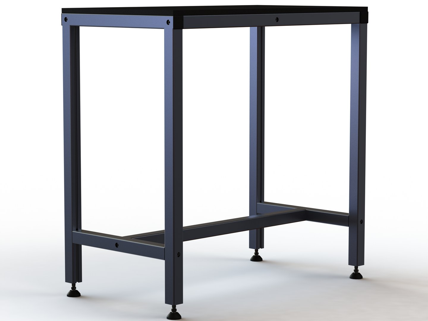 3D 900x500 Single Open T-Slots Bench model - TurboSquid 2159923